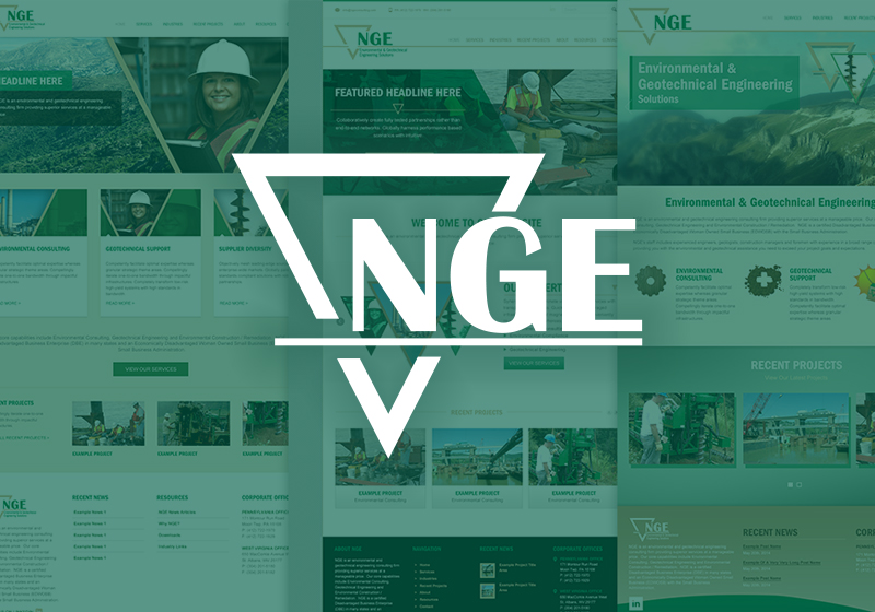 NGE Corporate Websites & Tradeshow Support by 4CDesignWorks